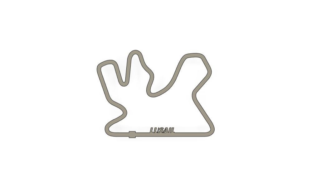 Lusail F1 Racing Track 2025 3D model 3D printable | CGTrader