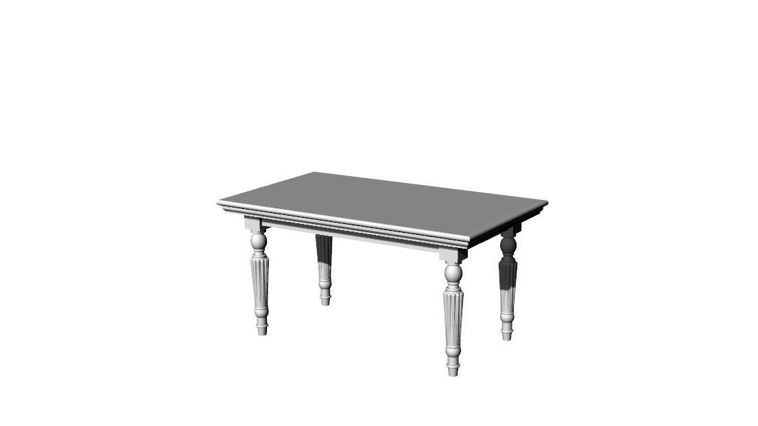 Dolls House Miniature Short Dining Table and Chairs 12th Scale 3D model ...