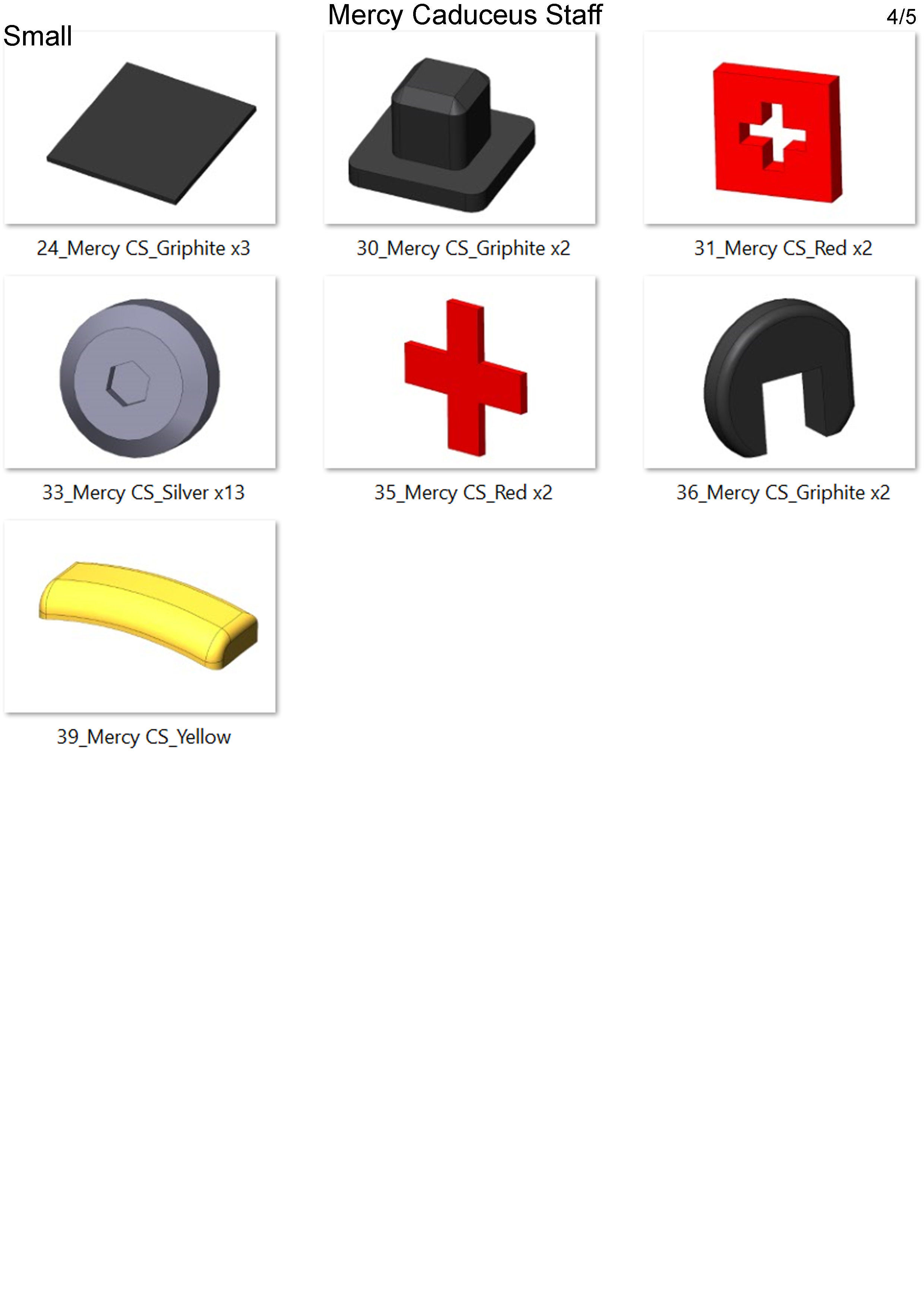 Mercy Caduceus Staff - Overwatch - Commercial - Printable - STL 3D ...