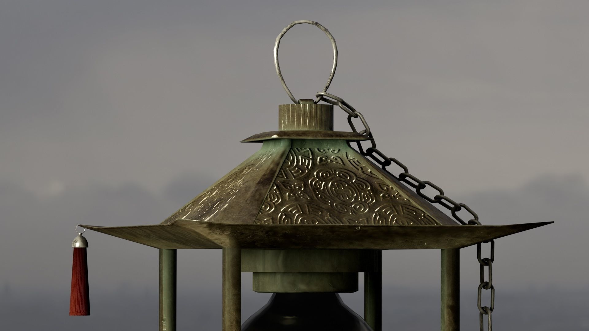 Old stylized asian lantern free VR / AR / low-poly 3D model | CGTrader