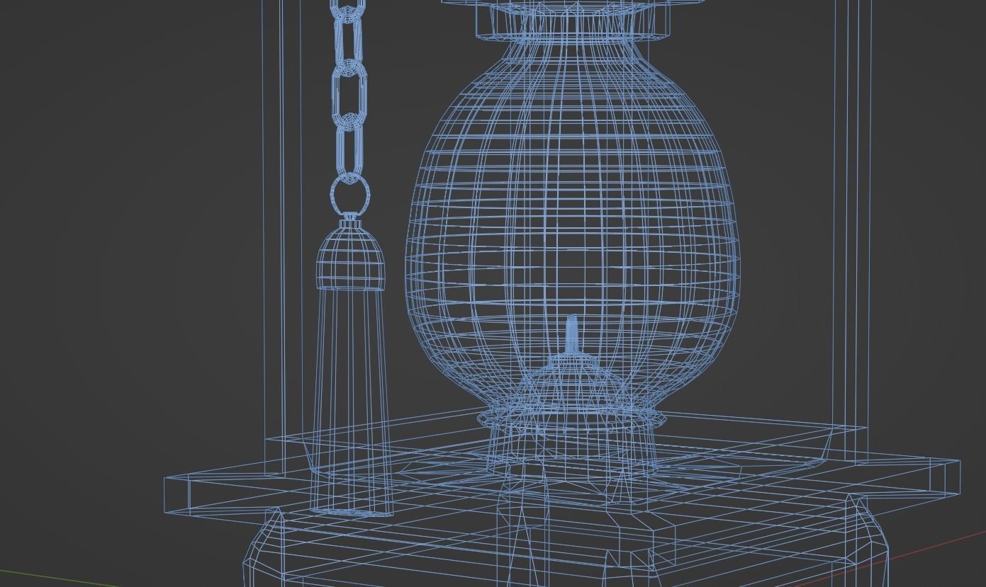 Old stylized asian lantern free VR / AR / low-poly 3D model | CGTrader