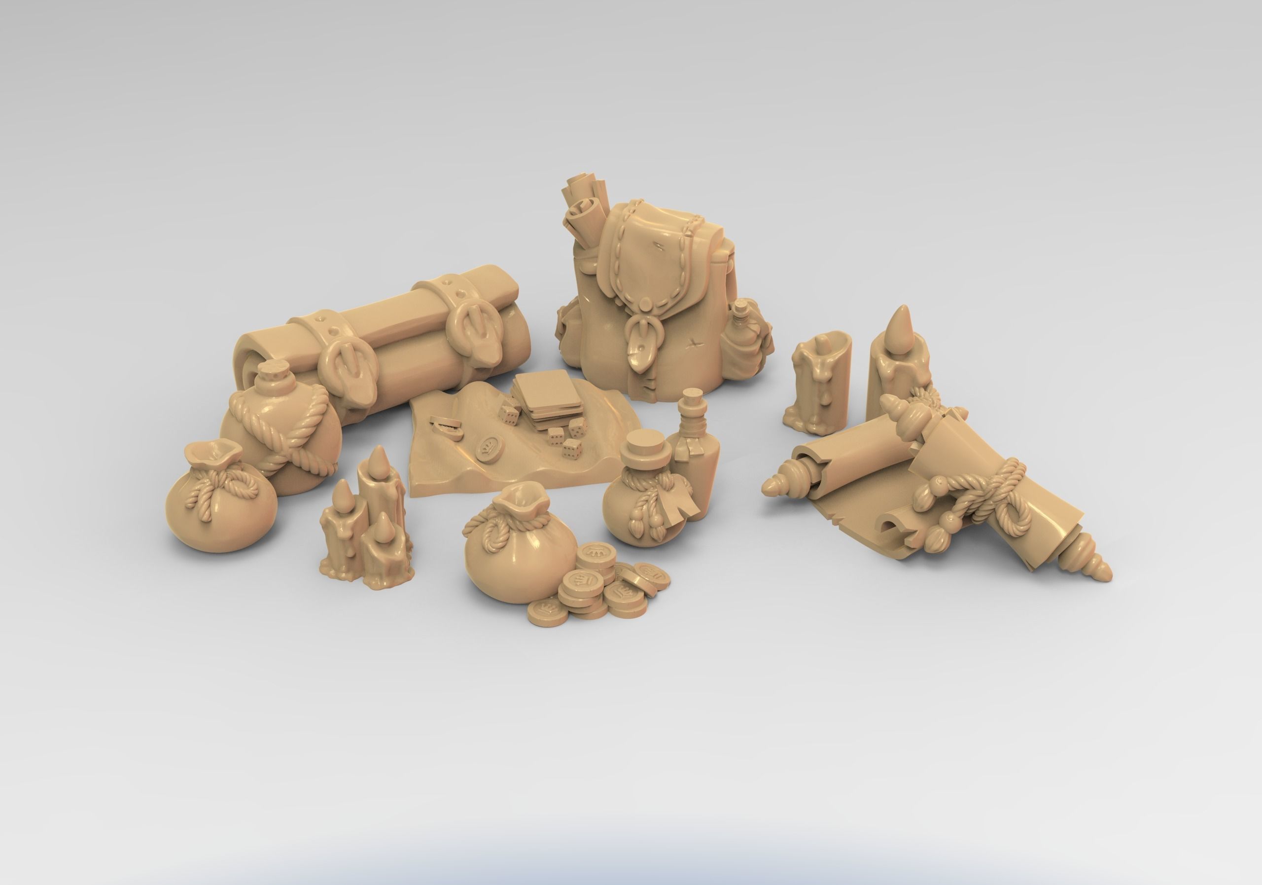 Adventurers Pack 3D model 3D printable | CGTrader