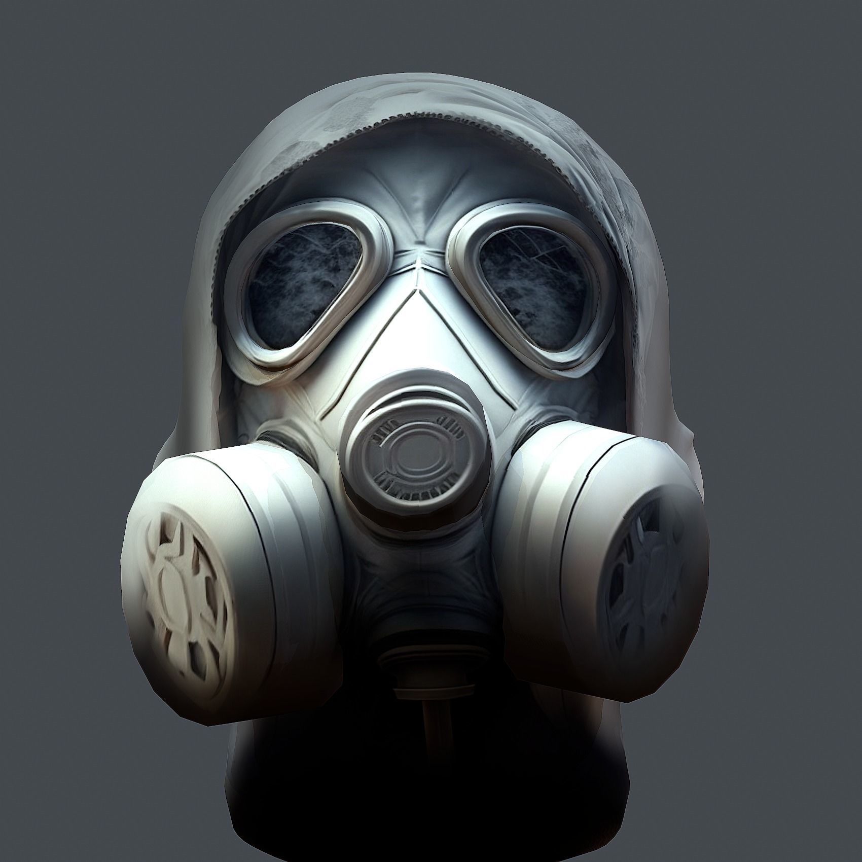 3D model helmet Gas mask 3d model military combat Low-poly VR / AR ...