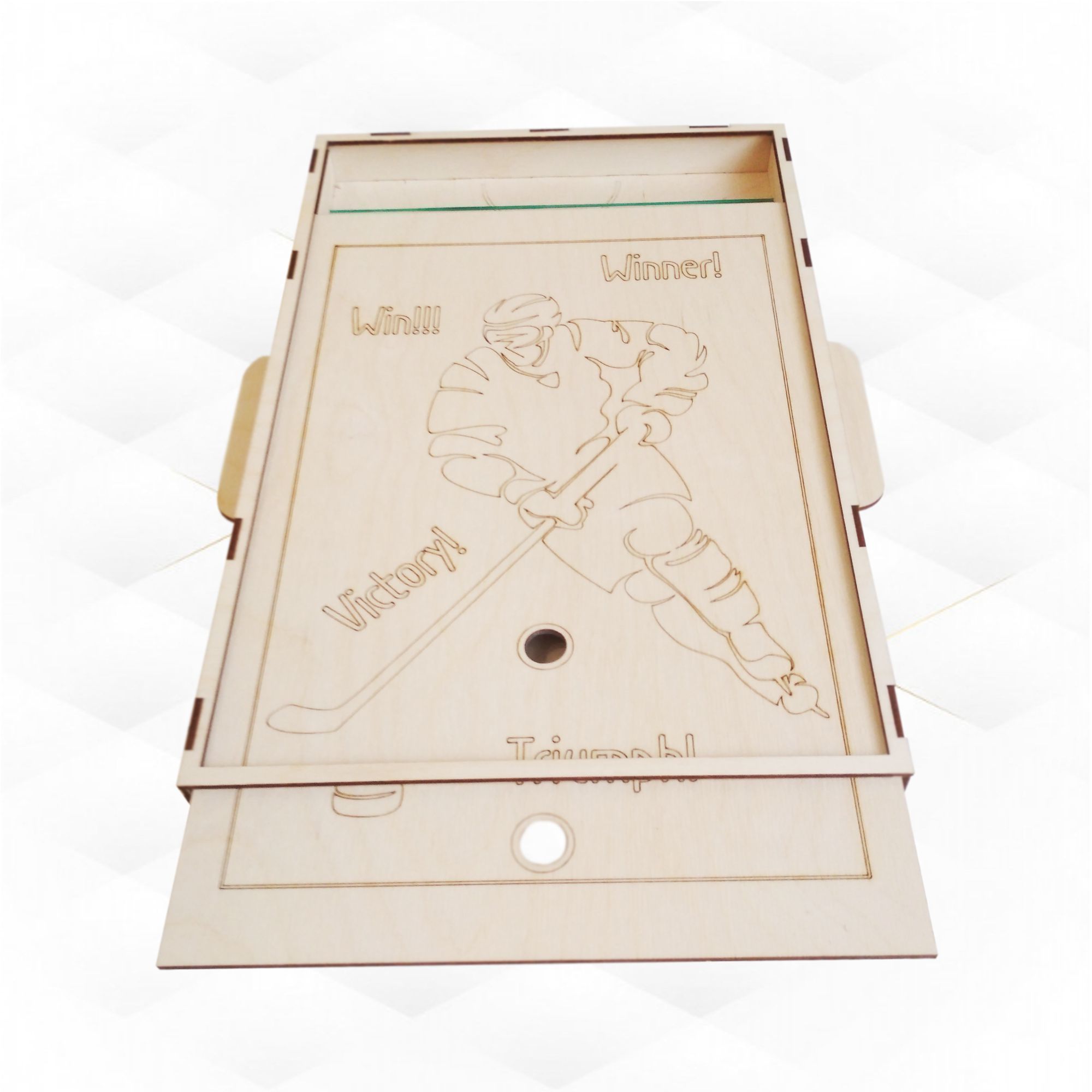 Board game air hockey svg dxf files for laser cutting toy 3D model 3D ...