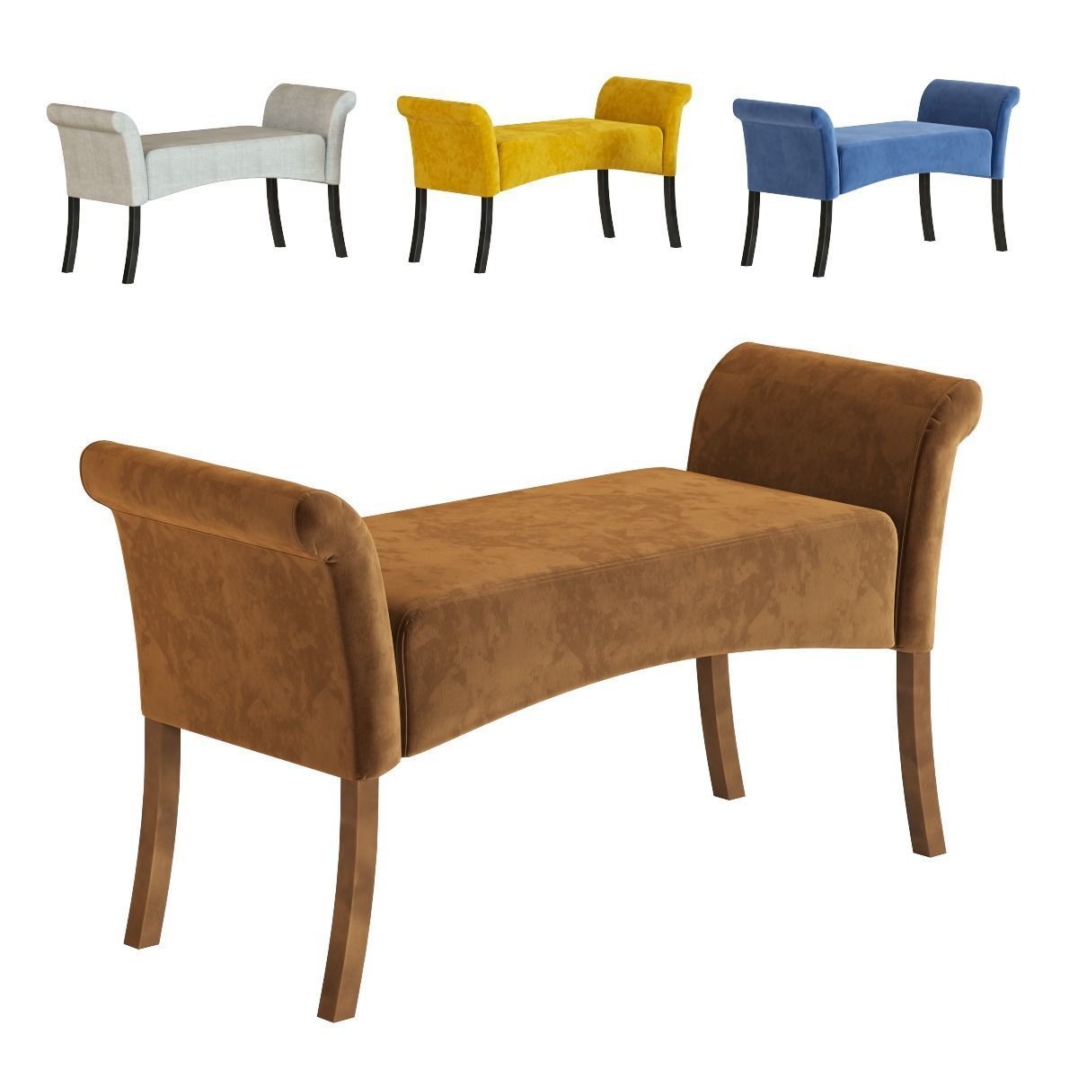 Bench Motley 3D model | CGTrader
