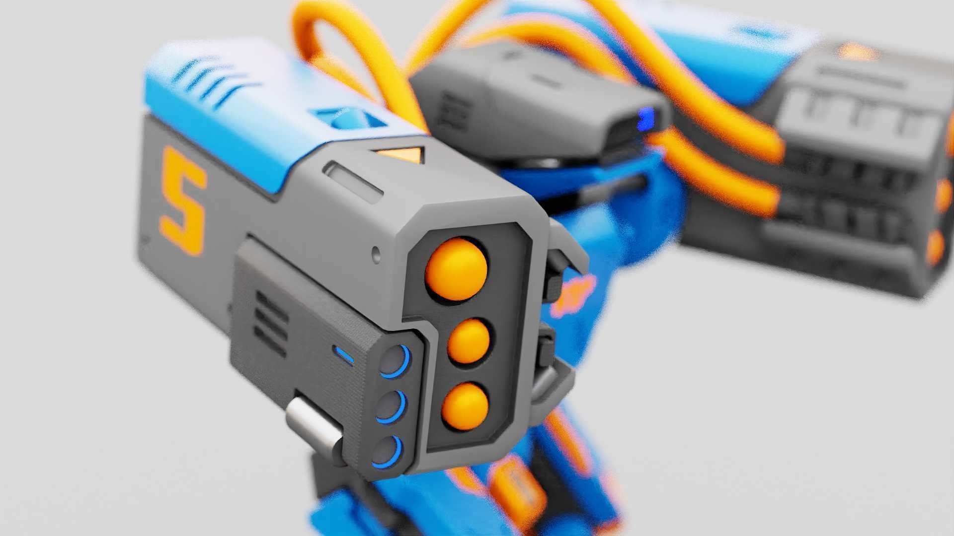 MILITARY BOT B-450 RIGGED 3D model rigged | CGTrader