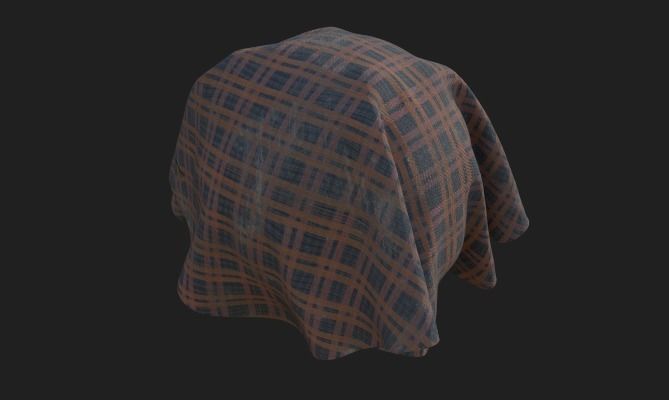 fabric plaid cloak free Texture | CGTrader