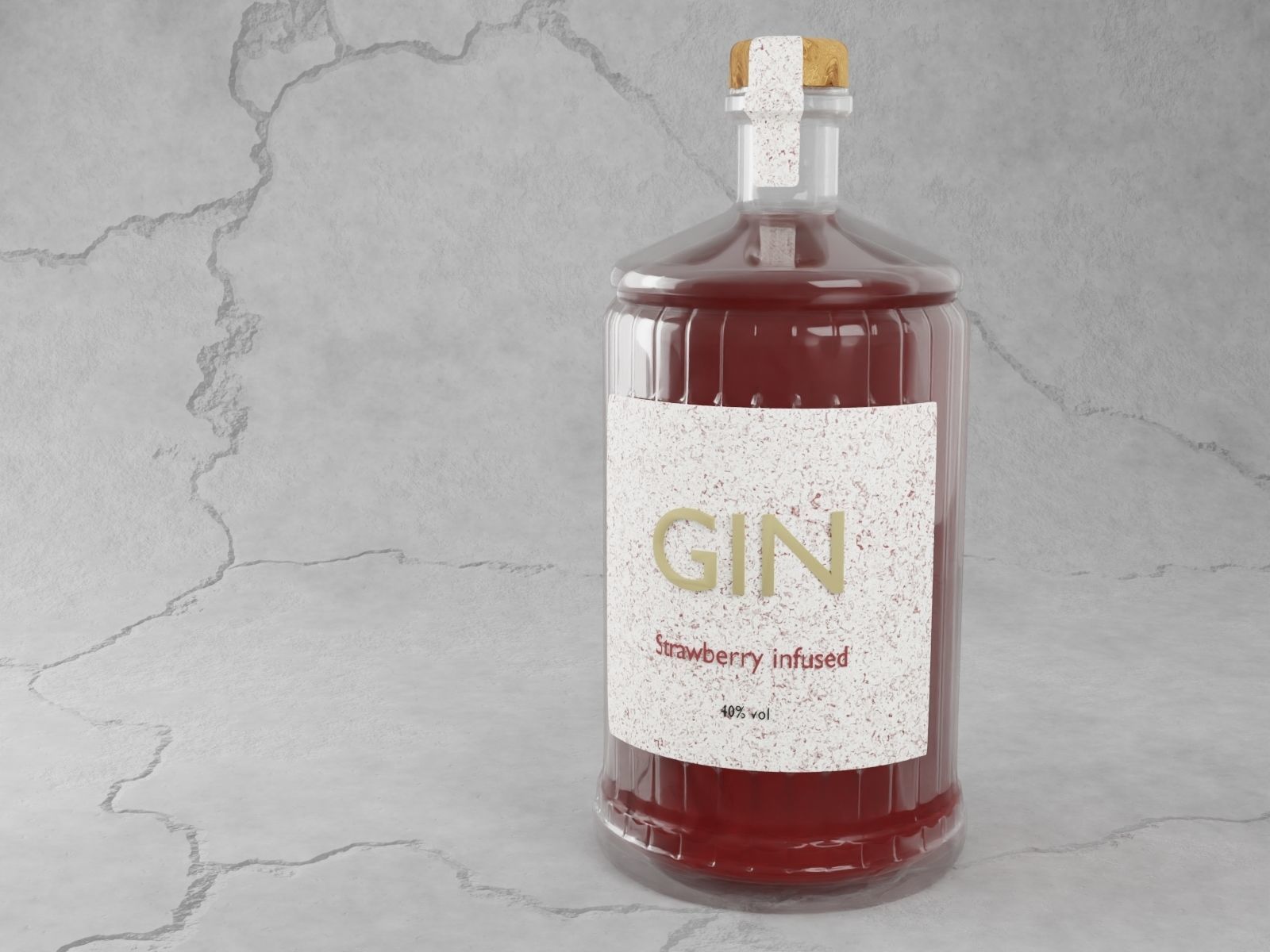 Bottle of Gin 3D model | CGTrader