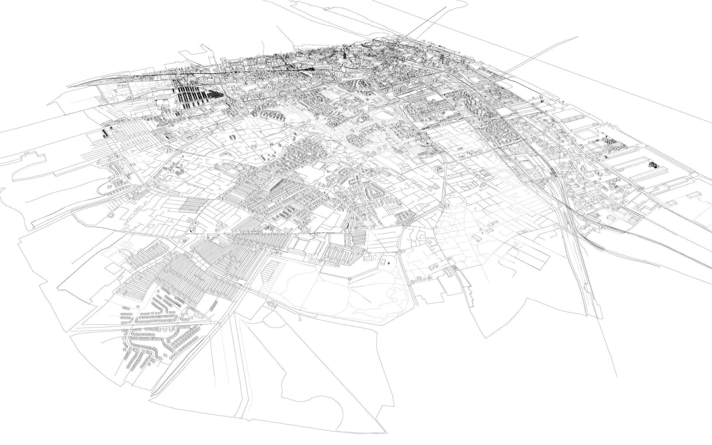 Mass buildings - UK - Liverpool 3D model | CGTrader