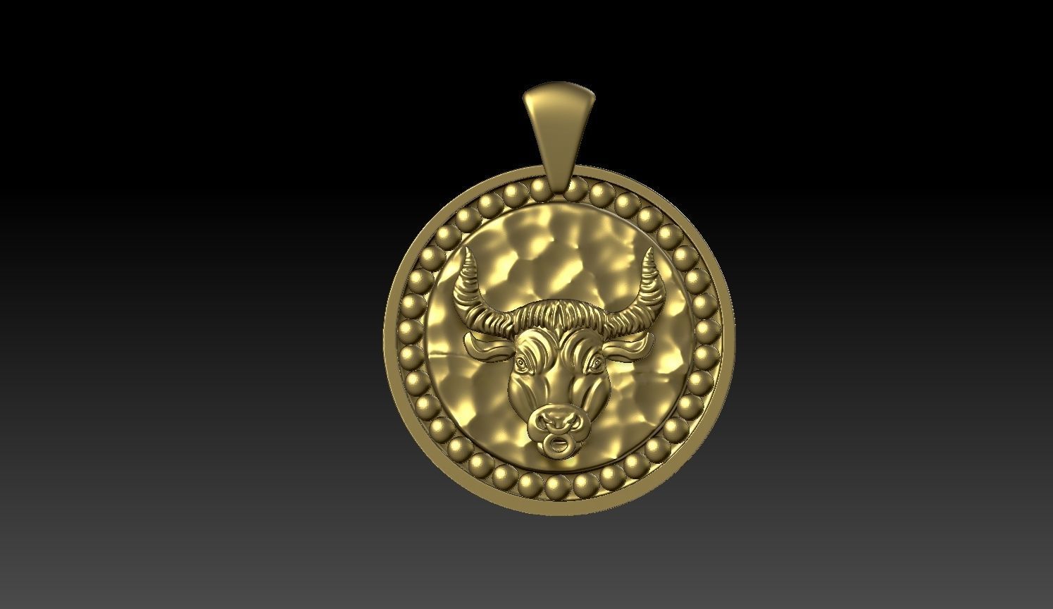 Taurus pendant 3d models 3D model 3D printable | CGTrader