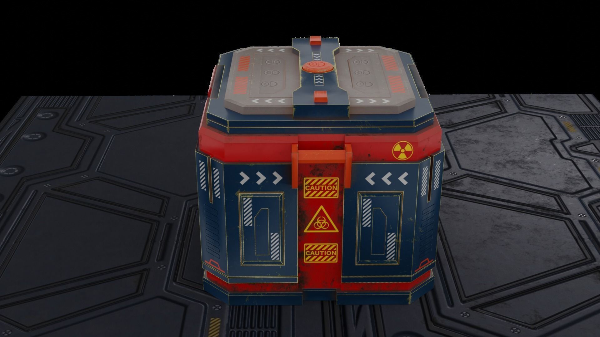 3D model Sci Fi Stylized Spaceship Box VR / AR / low-poly | CGTrader