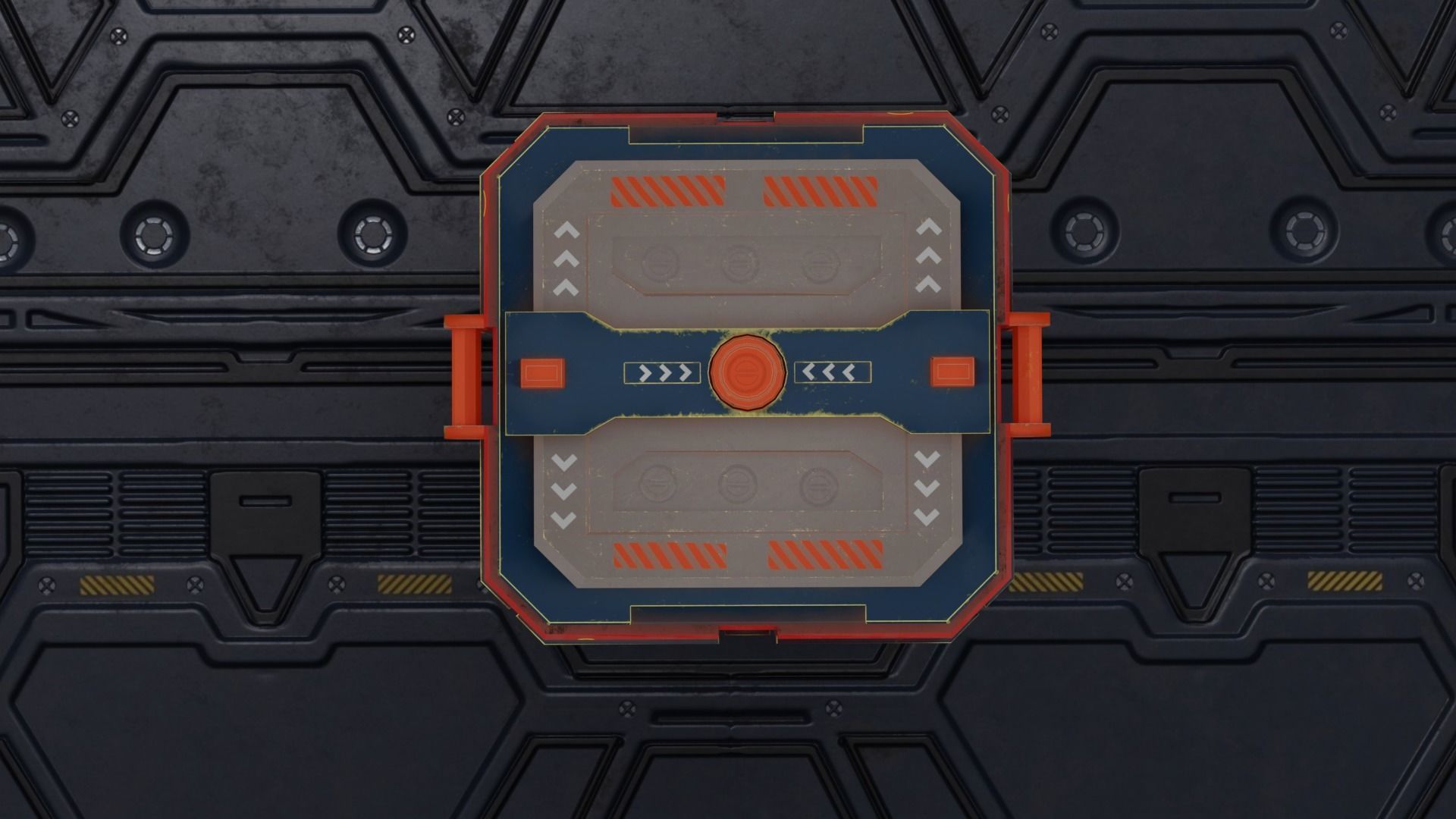 3D model Sci Fi Stylized Spaceship Box VR / AR / low-poly | CGTrader