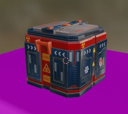 3D model Sci Fi Stylized Spaceship Box VR / AR / low-poly | CGTrader