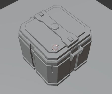 3D model Sci Fi Stylized Spaceship Box VR / AR / low-poly | CGTrader