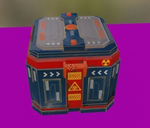 3D model Sci Fi Stylized Spaceship Box VR / AR / low-poly | CGTrader