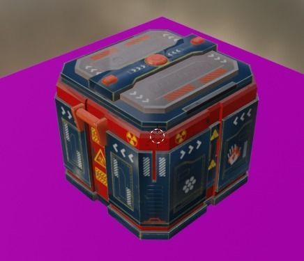 3D model Sci Fi Stylized Spaceship Box VR / AR / low-poly | CGTrader