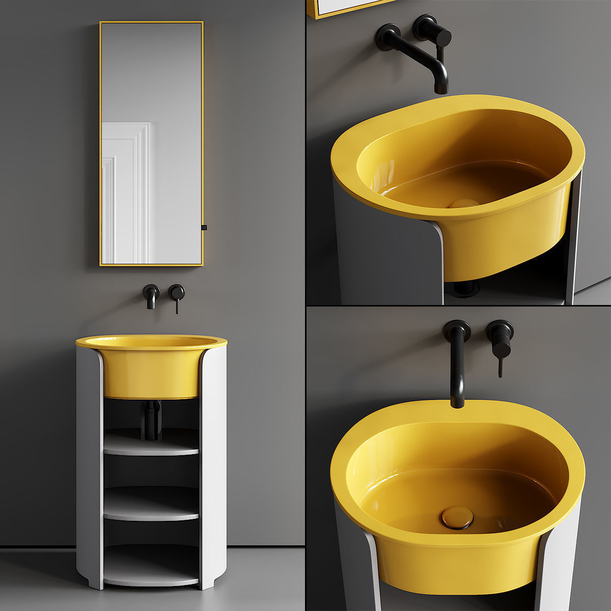 Ceramica Cielo Tiberio Set 2 3D model | CGTrader