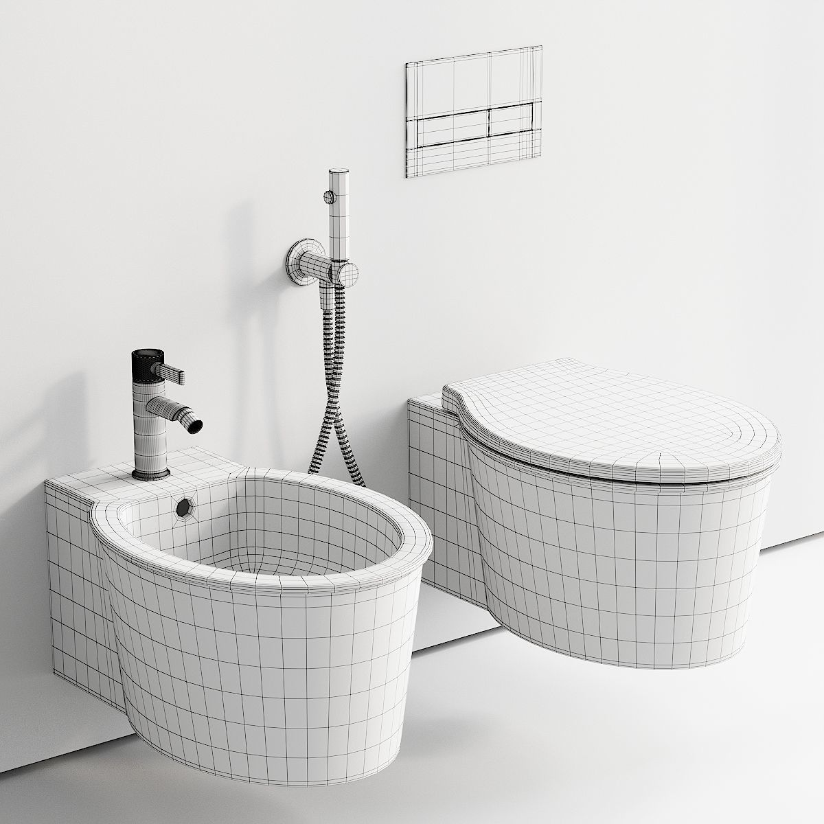 Ceramica Cielo I Catini Wall-Hung WC 3D model | CGTrader