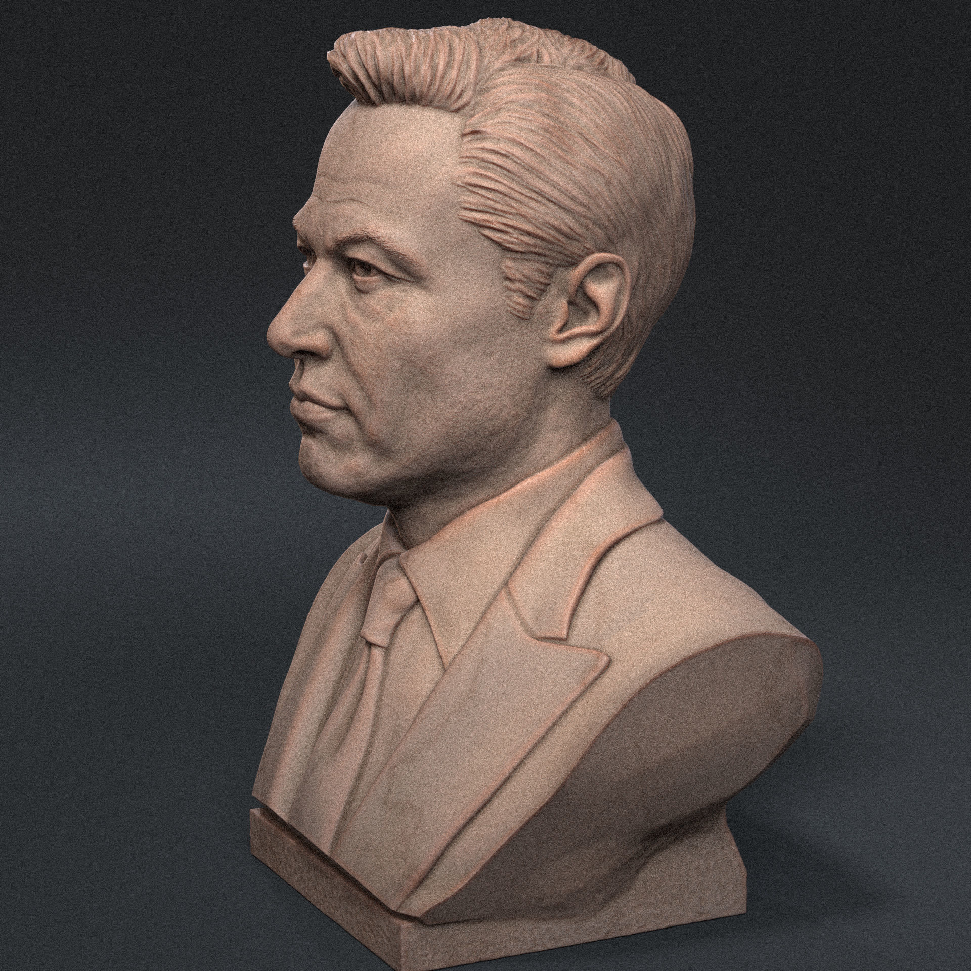 Elon Musk 3D model 3D printable | CGTrader