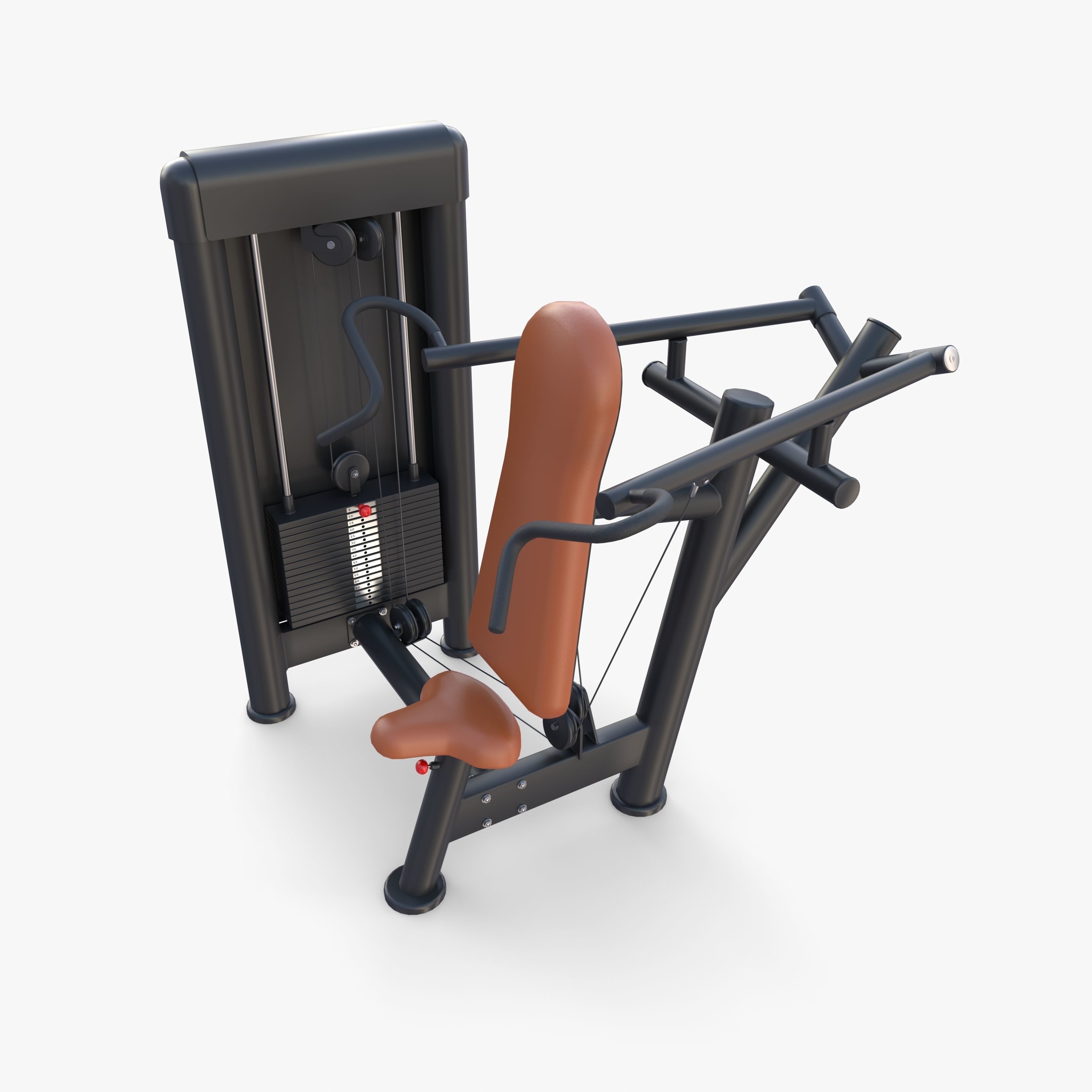 Deltoid press machine 3D model | CGTrader