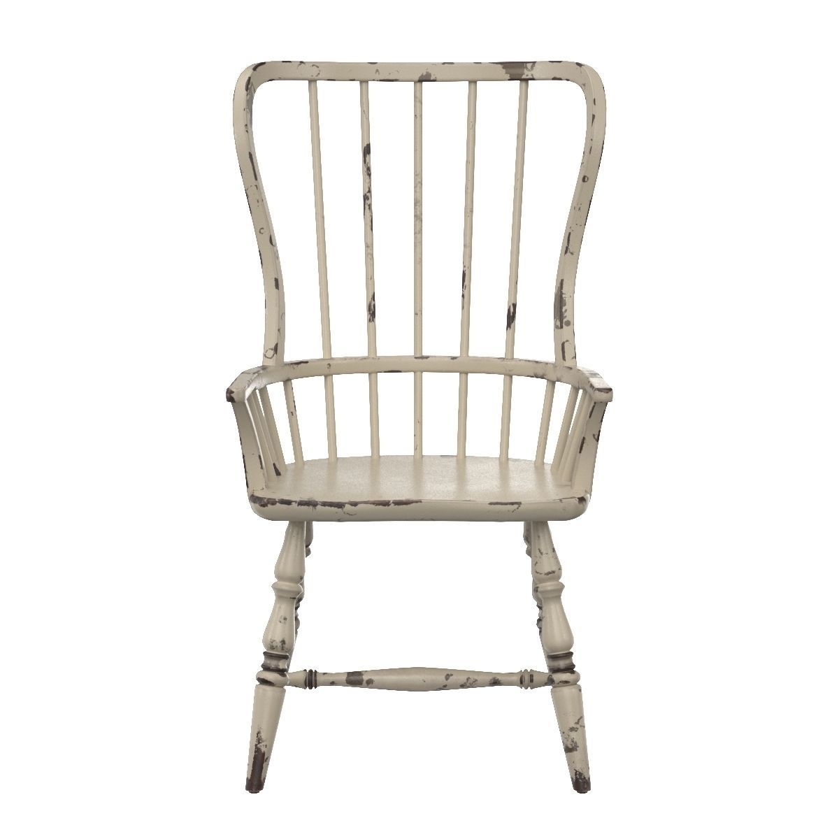 Sanctuary Spindle Back Arm Chair 3D model | CGTrader