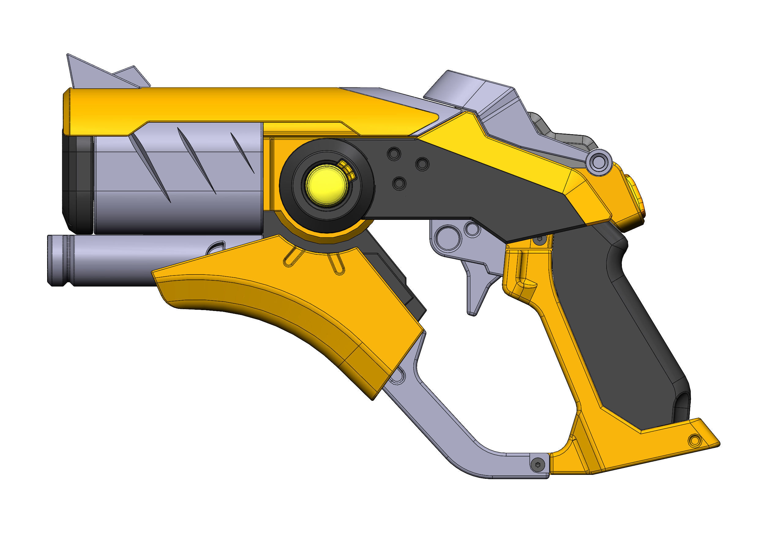 Mercy Blaster Devil Skin - Overwatch - Commercial - STL 3D model 3D ...