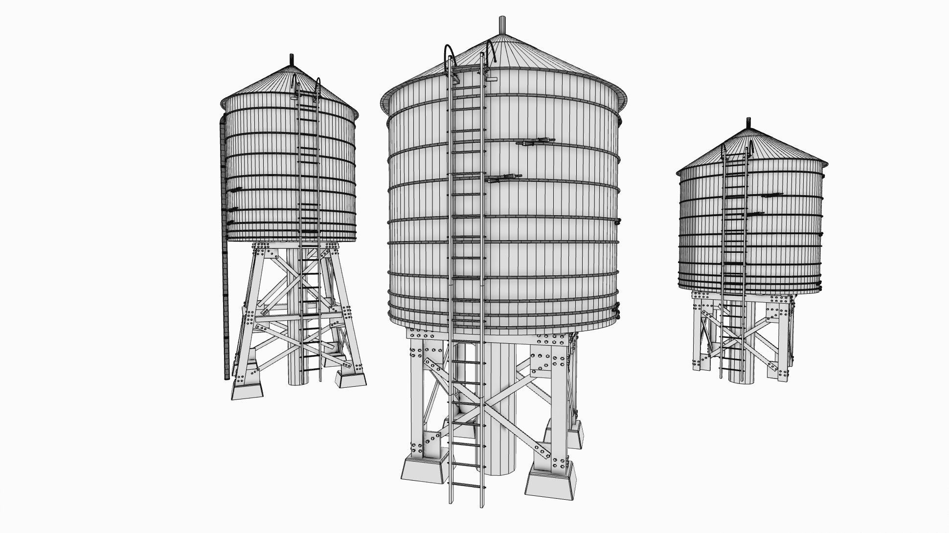 Water Tanks 3D model | CGTrader