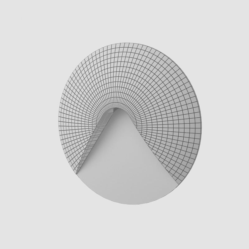 IT-750-Alum Alum Round Step Light LED Stair Light Integrator free 3D ...