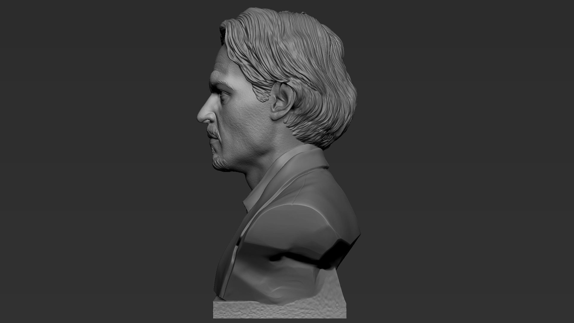 Johnny Depp 3D model 3D printable | CGTrader