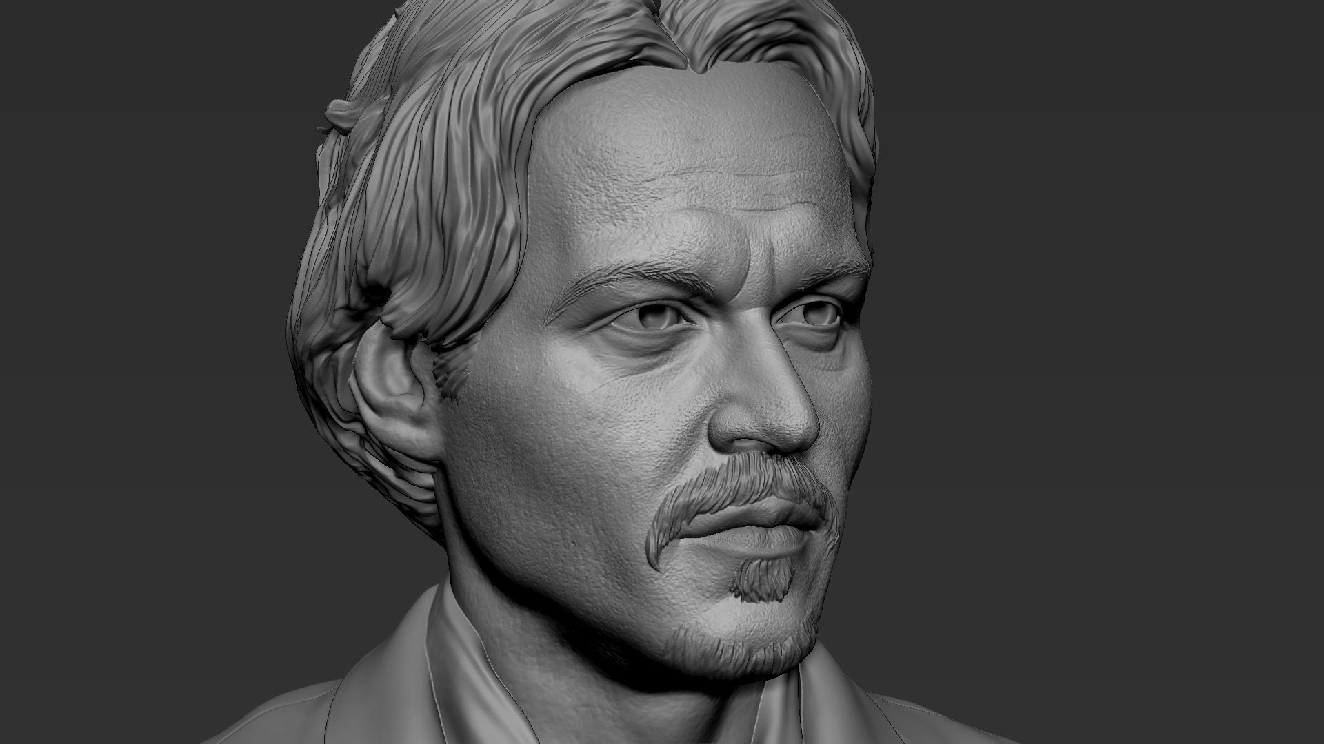 Johnny Depp 3D model 3D printable | CGTrader