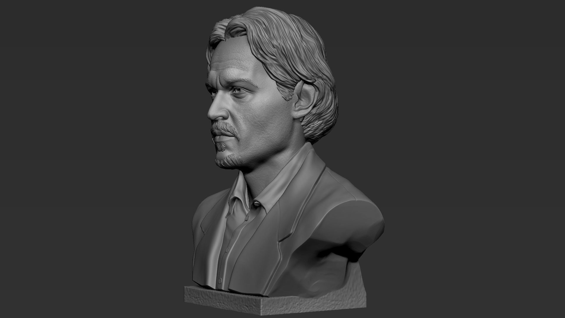Johnny Depp 3D model 3D printable | CGTrader