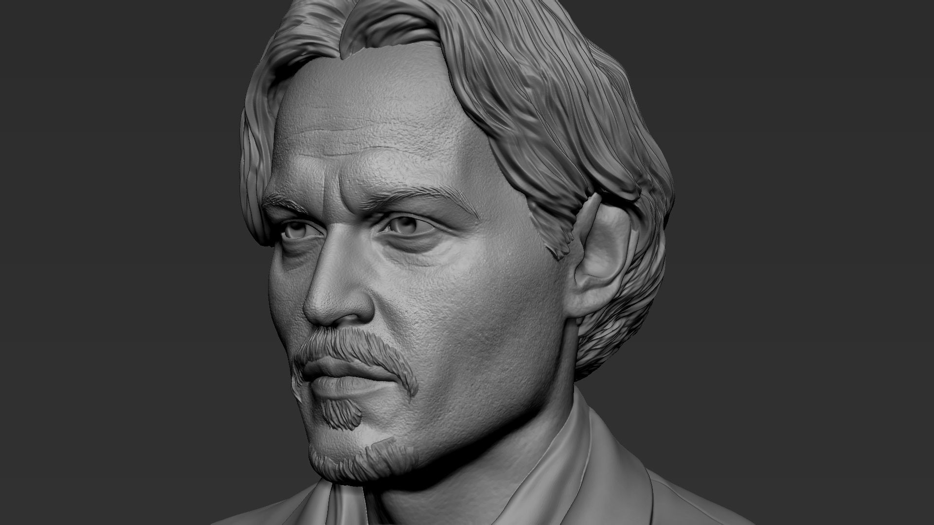 Johnny Depp 3D model 3D printable | CGTrader