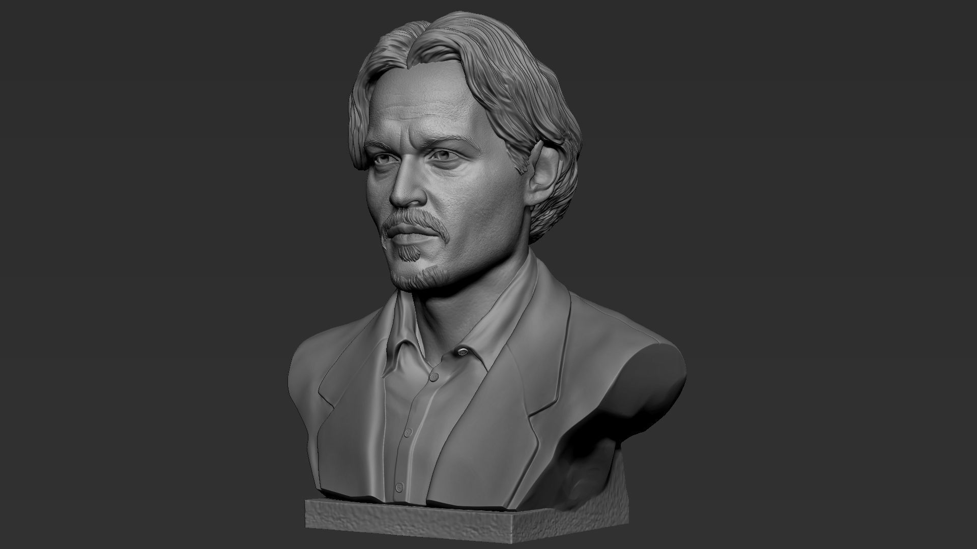 Johnny Depp 3D model 3D printable | CGTrader