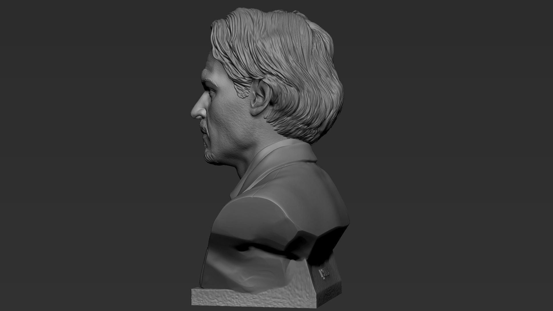 Johnny Depp 3D model 3D printable | CGTrader