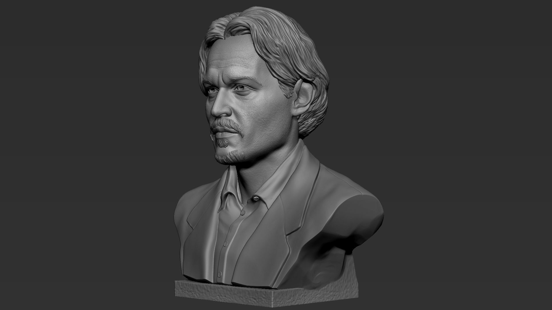 Johnny Depp 3D model 3D printable | CGTrader
