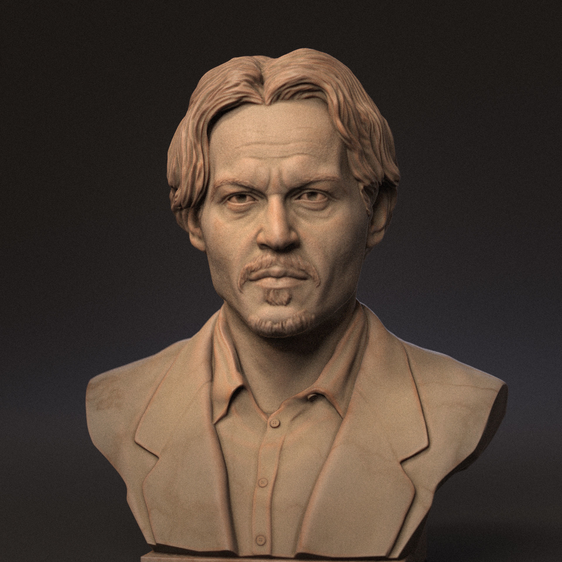 Johnny Depp 3D model 3D printable | CGTrader