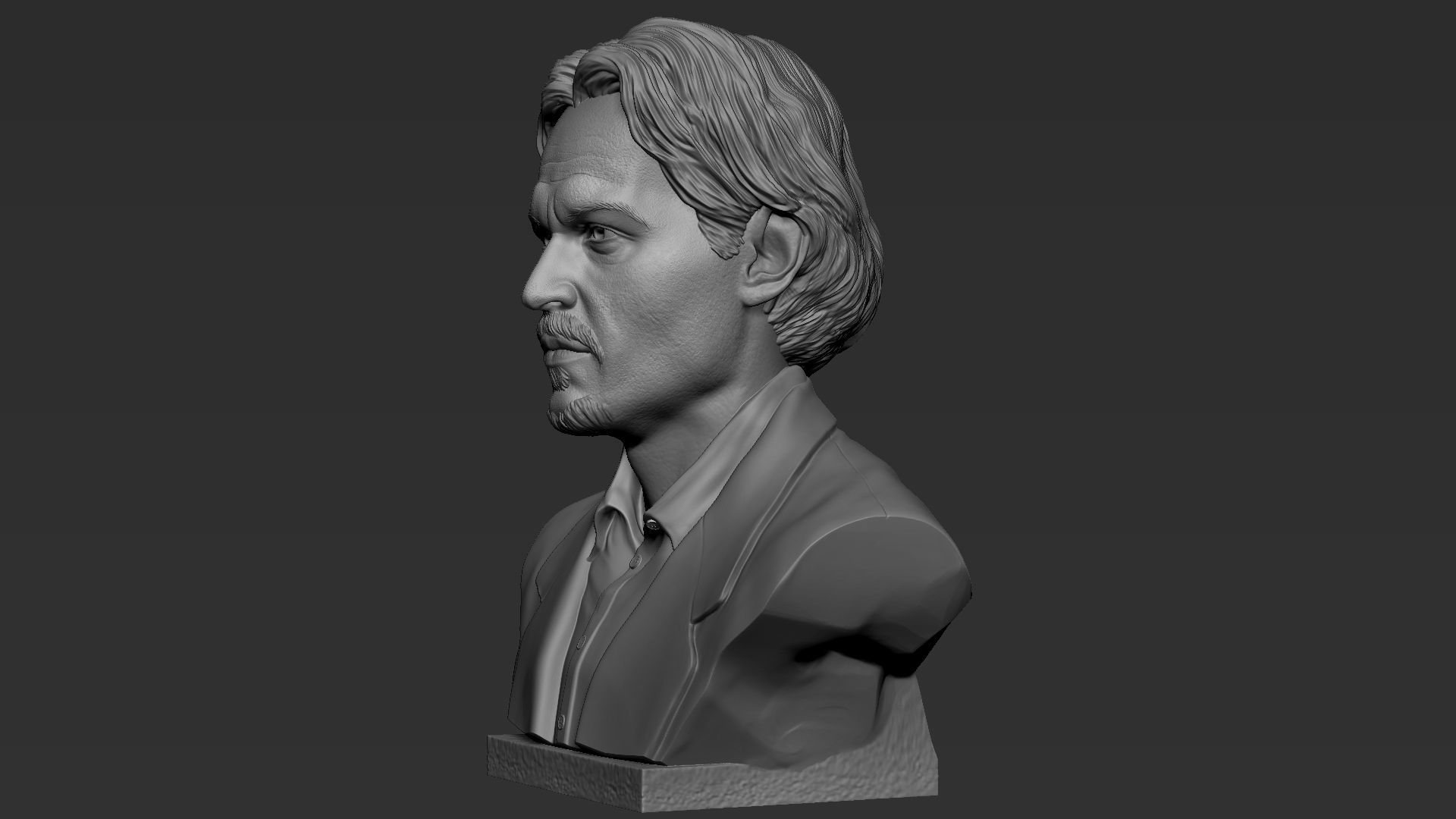 Johnny Depp 3D model 3D printable | CGTrader