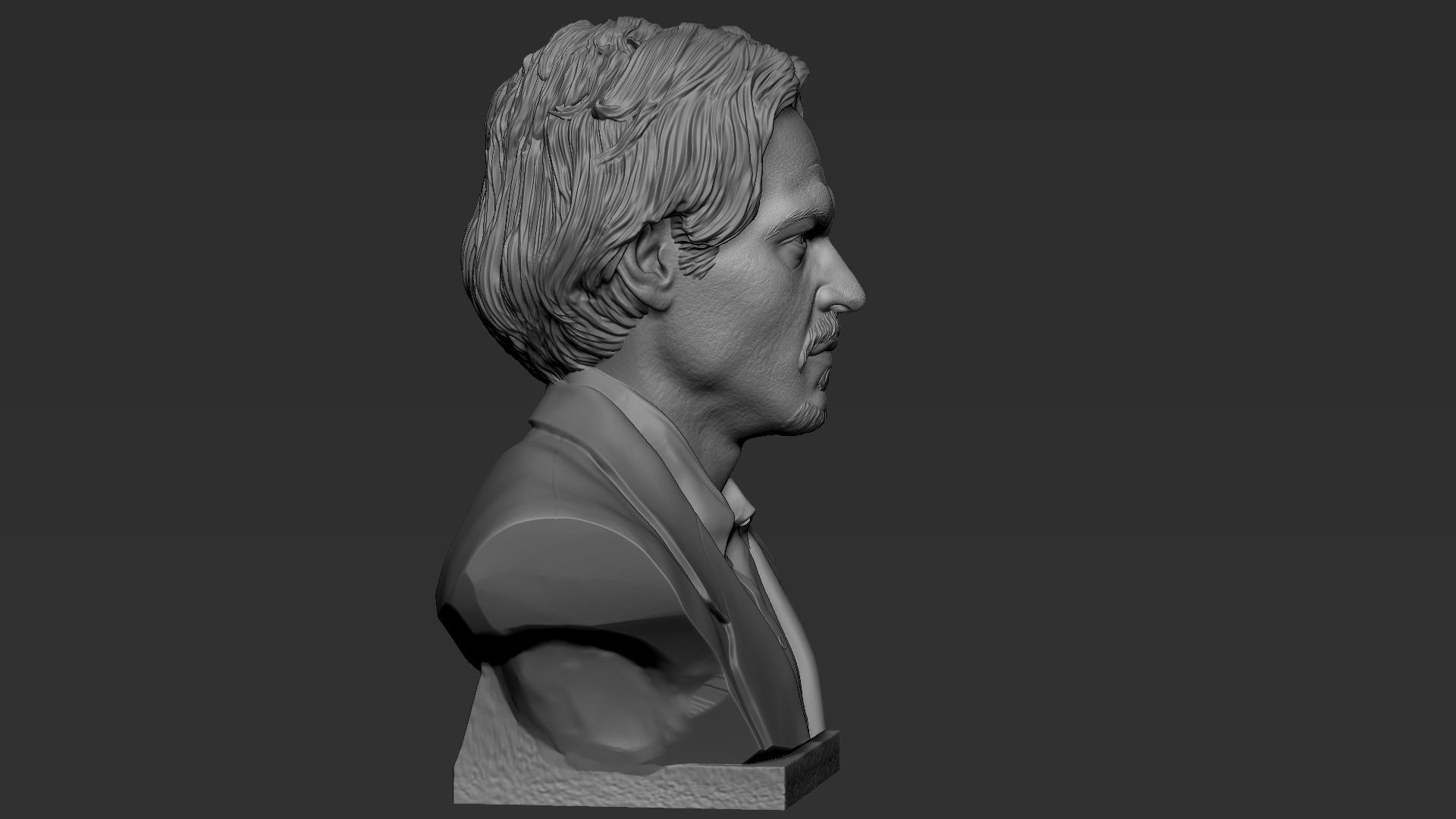 Johnny Depp 3D model 3D printable | CGTrader