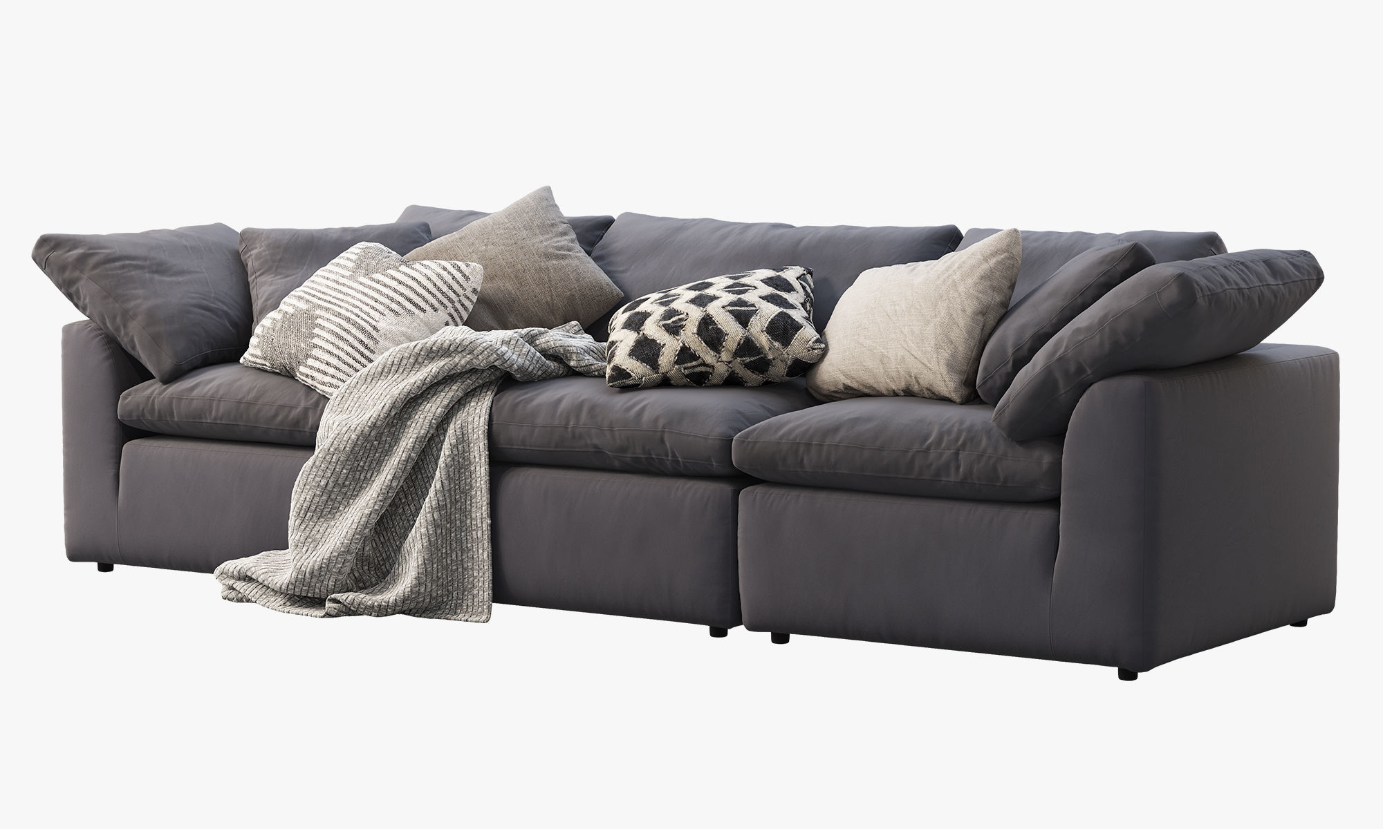 Joybird Bryant Modular Sofa 3 piece 3D model | CGTrader