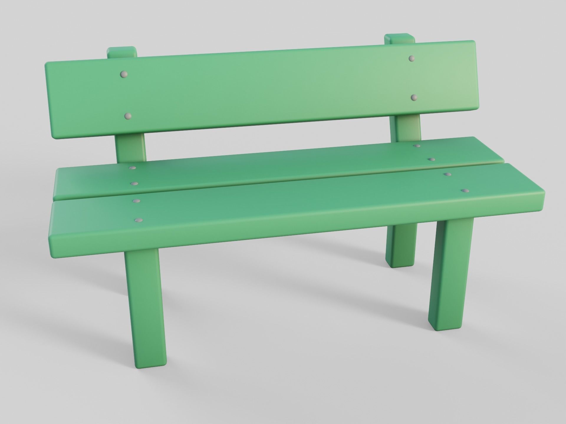 3D model Cartoon Bench 4 VR / AR / low-poly | CGTrader