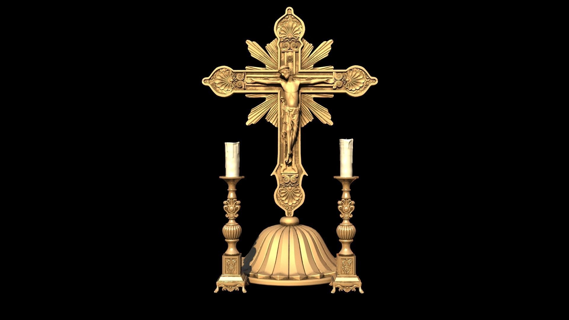 jesus candle holder 3D model | CGTrader