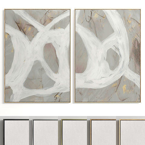 3D model Plaster Two Photo Frame 87 VR / AR / low-poly | CGTrader