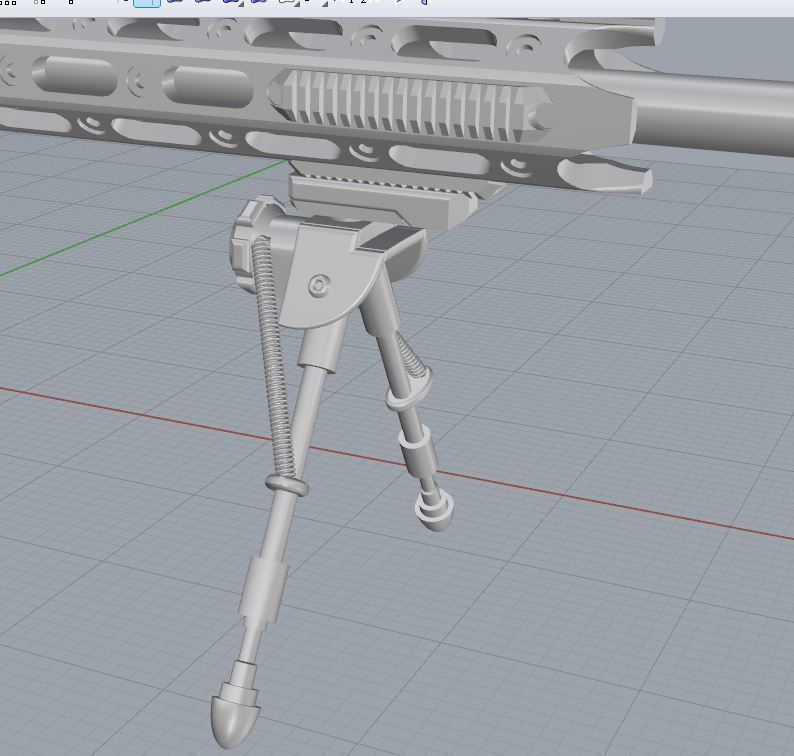 M2010 Enhanced Sniper Rifle rough model 3D model | CGTrader