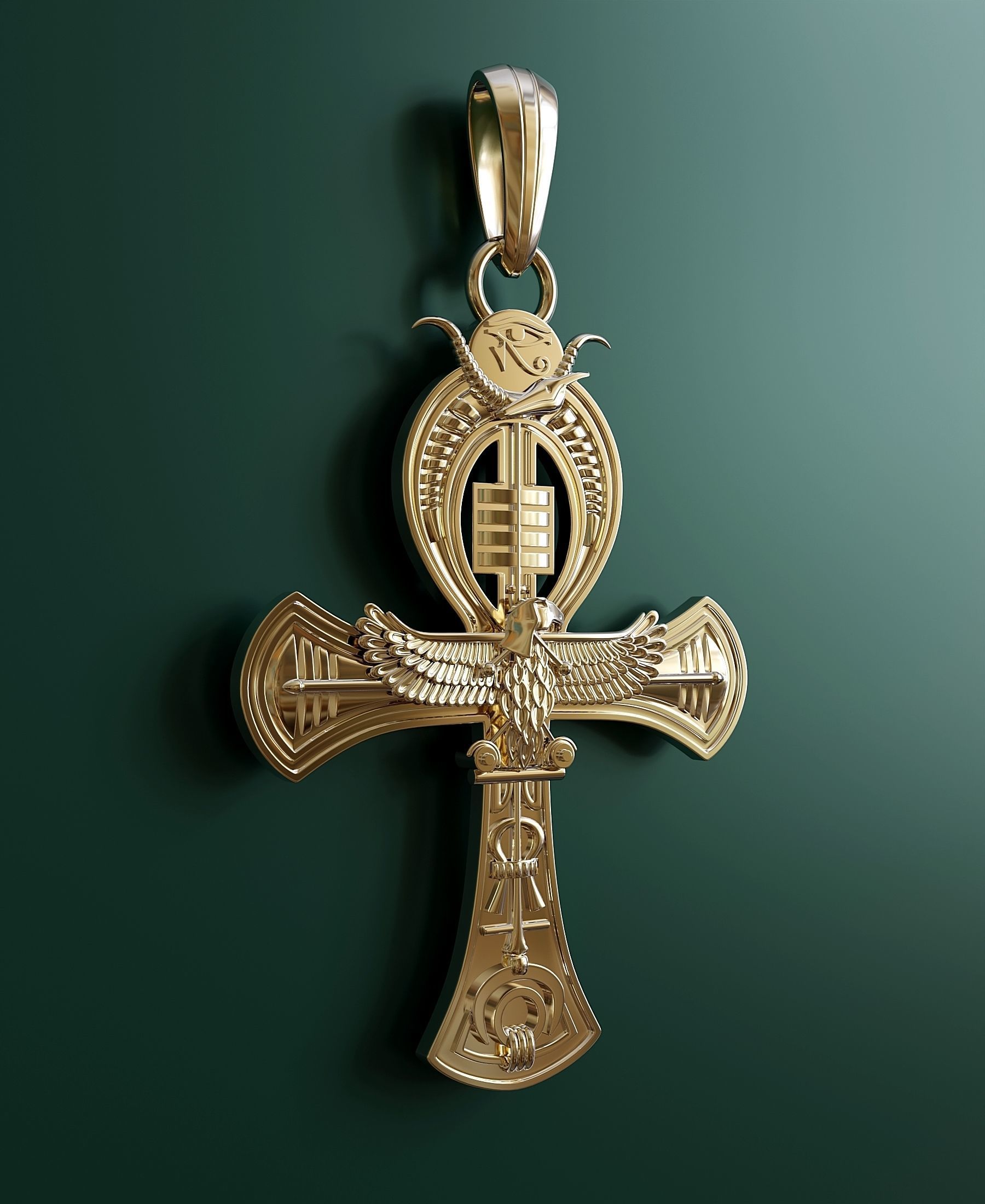 Cross egyptian symbol Ankh 3D model | CGTrader