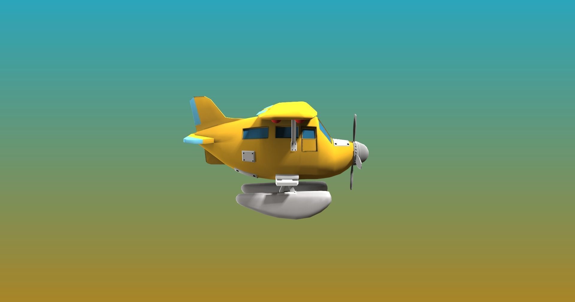 3D model Cartoon Style Plane Game 3D asset VR / AR / low-poly | CGTrader