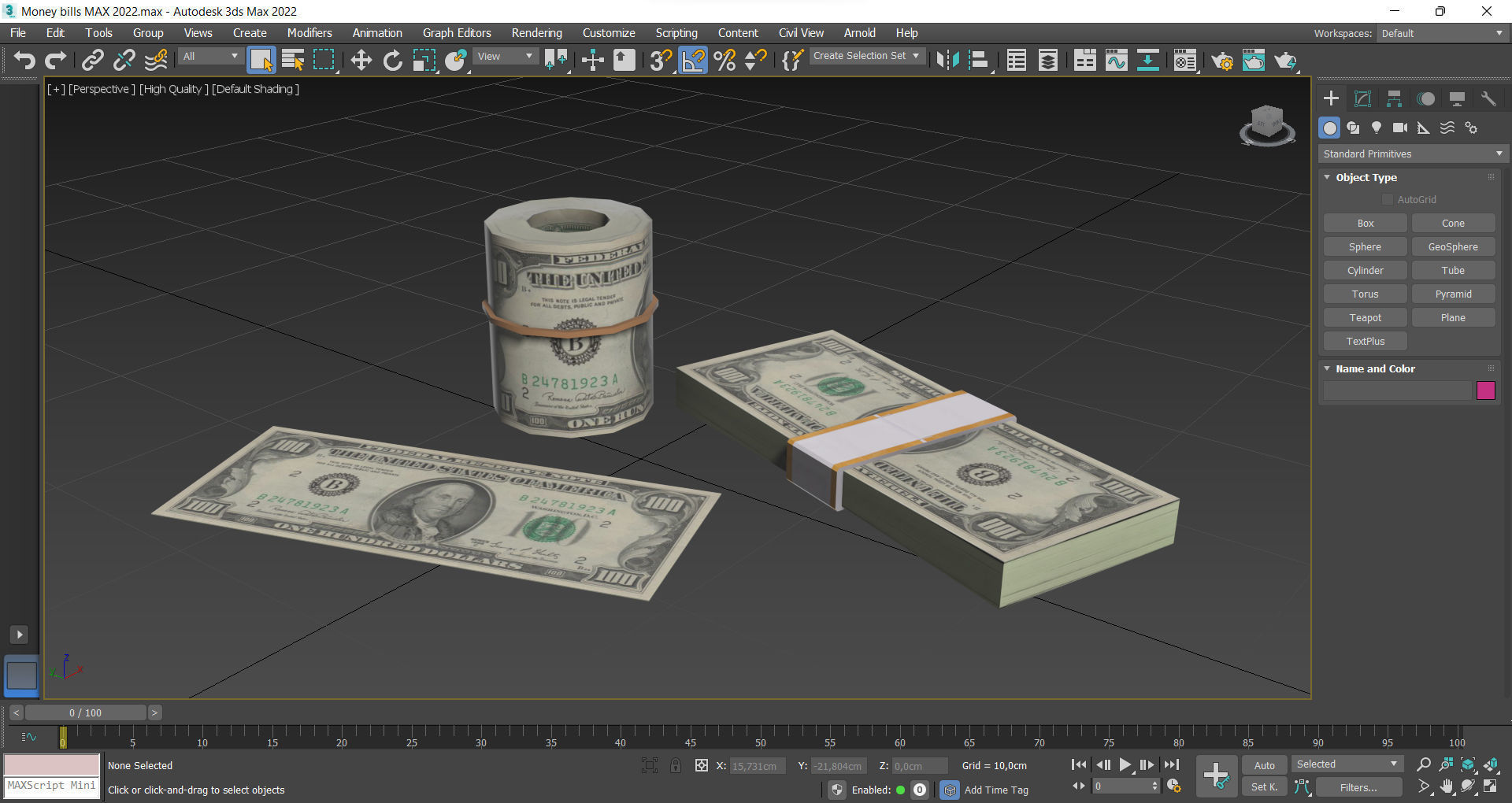 3D model Money Bills VR / AR / low-poly | CGTrader