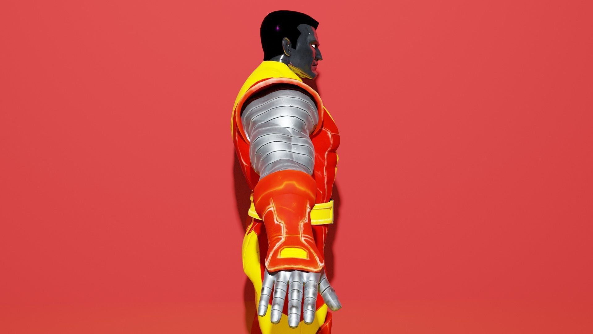 Colossus superhero suit 3D model rigged | CGTrader