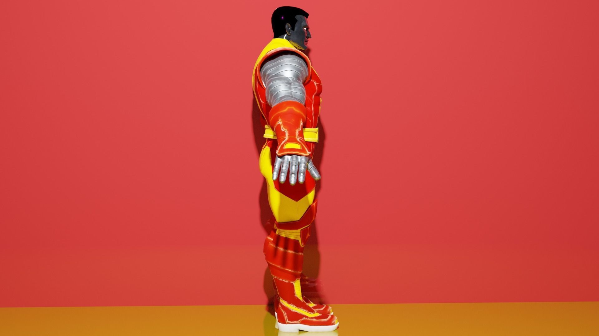 Colossus superhero suit 3D model rigged | CGTrader