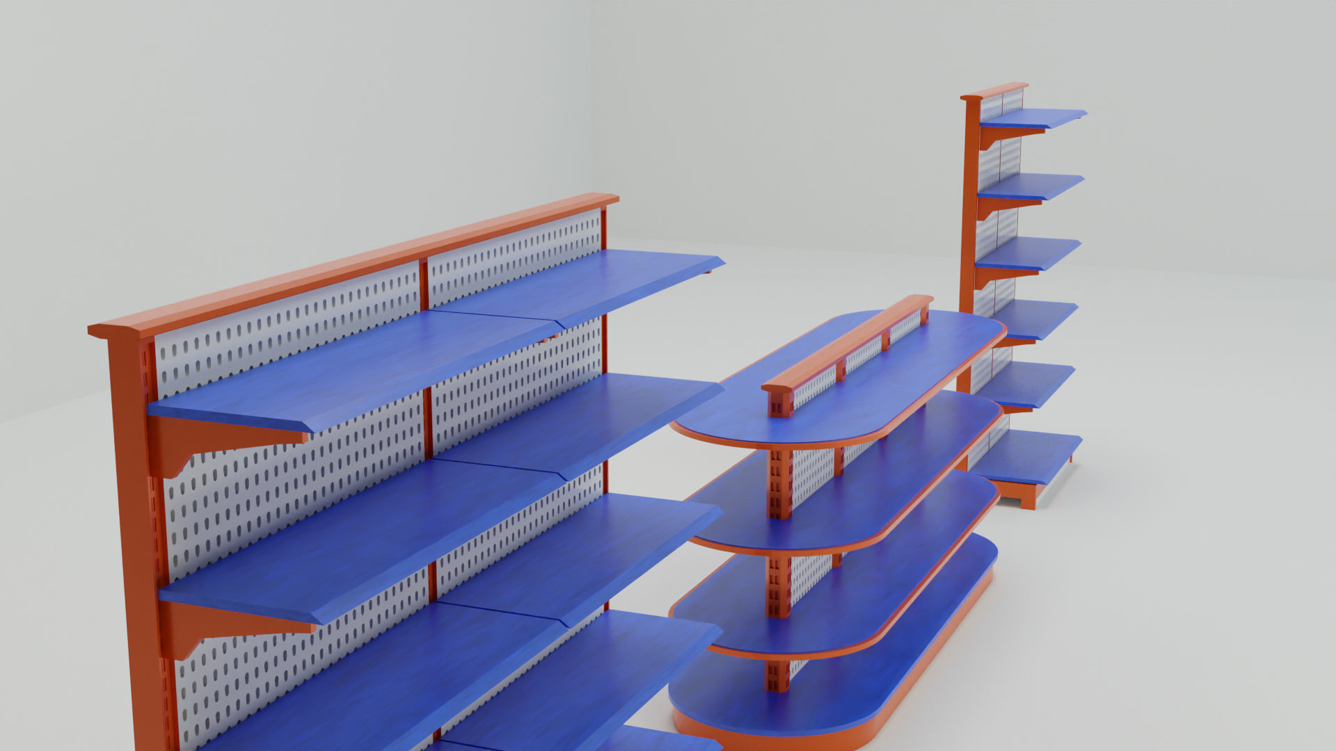 HQ Supermarket Shelves 3D model | CGTrader