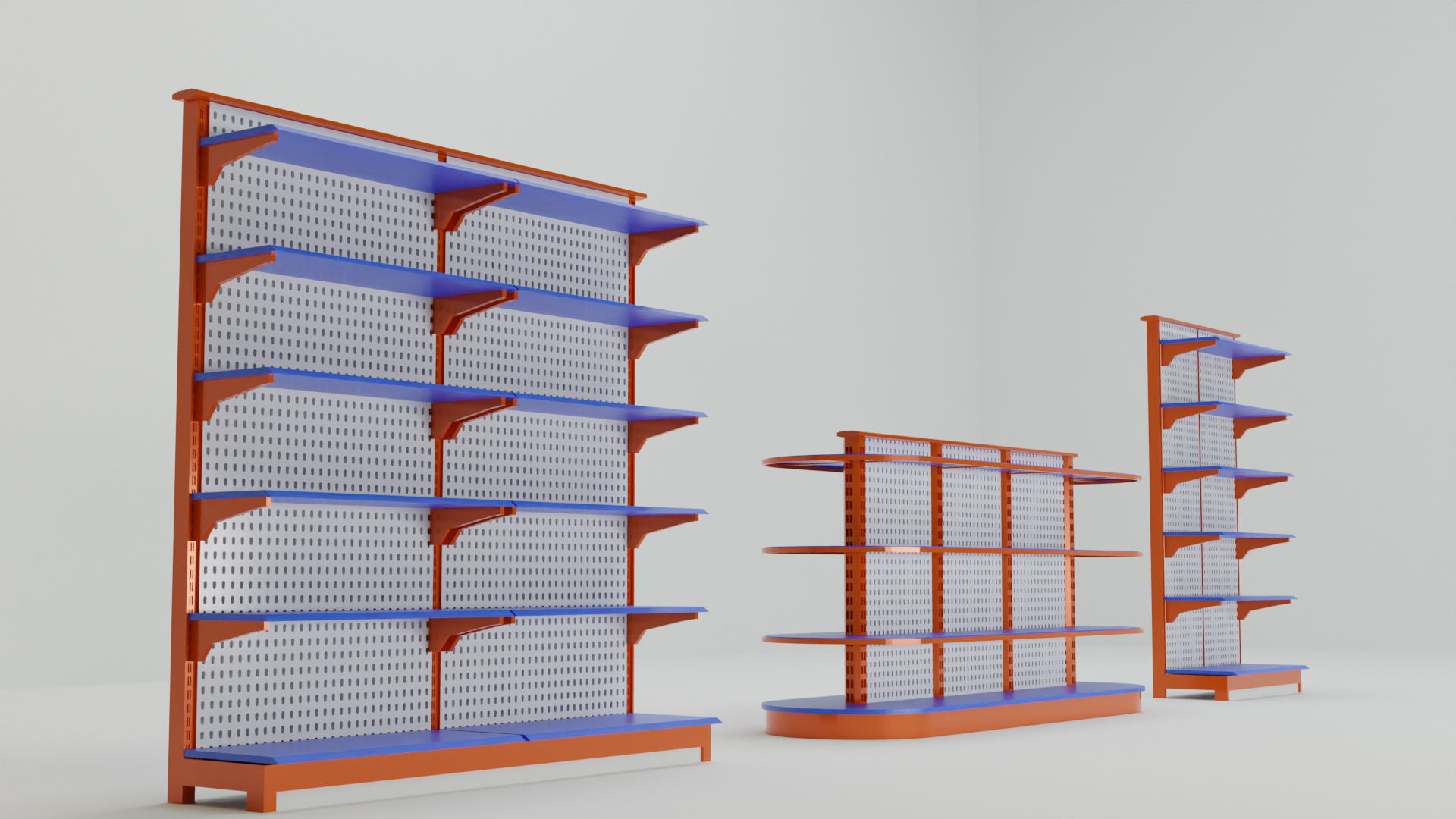 HQ Supermarket Shelves 3D model | CGTrader